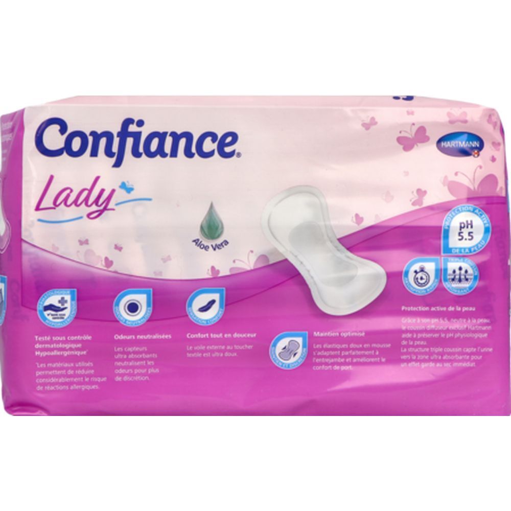 CONFIANCE LADY ABSORPTION 4 G - Protection anatomique hypoallergénique ...