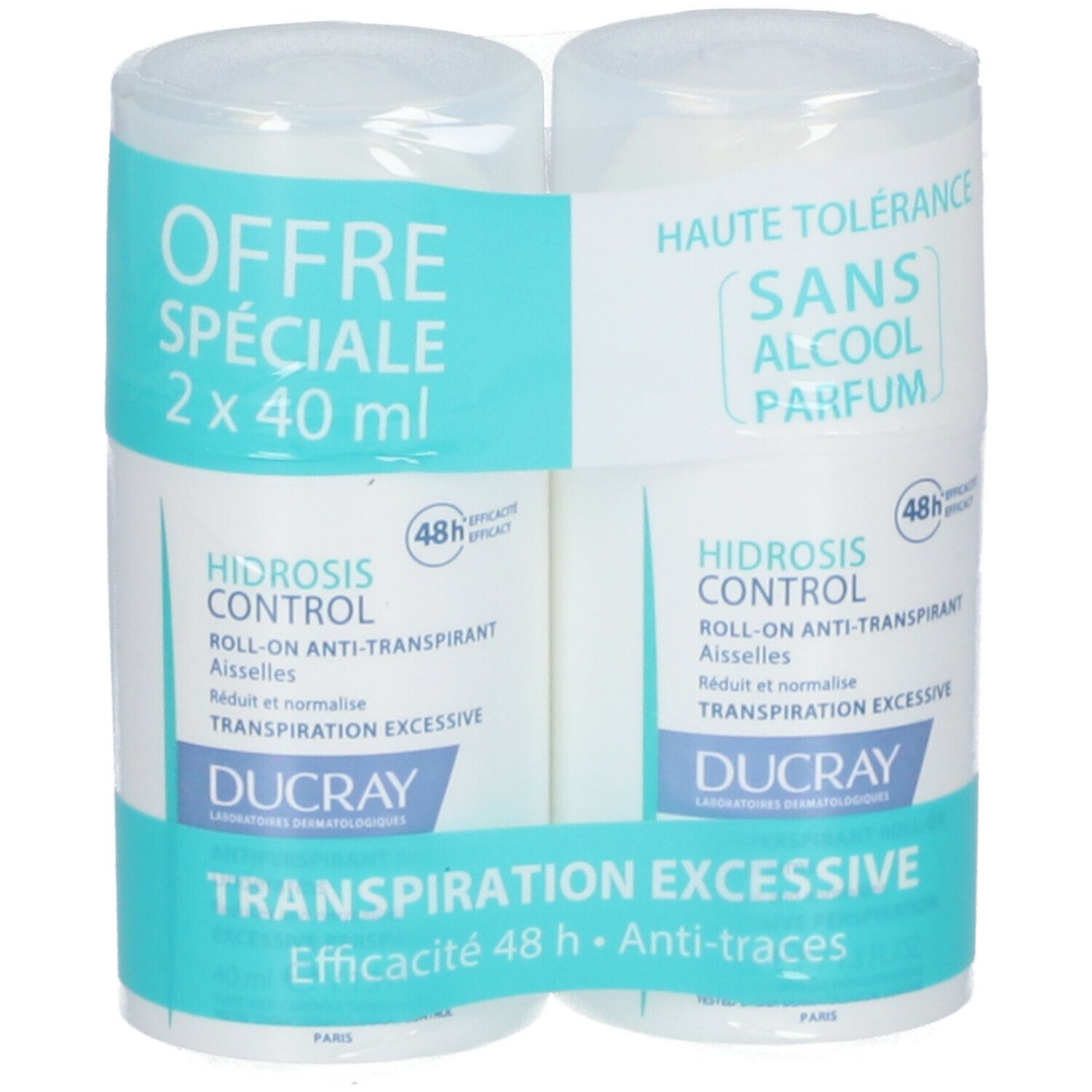DUCRAY HIDROSIS CONTROL ROLL ON AISSELLES 80 ml - Redcare Pharmacie