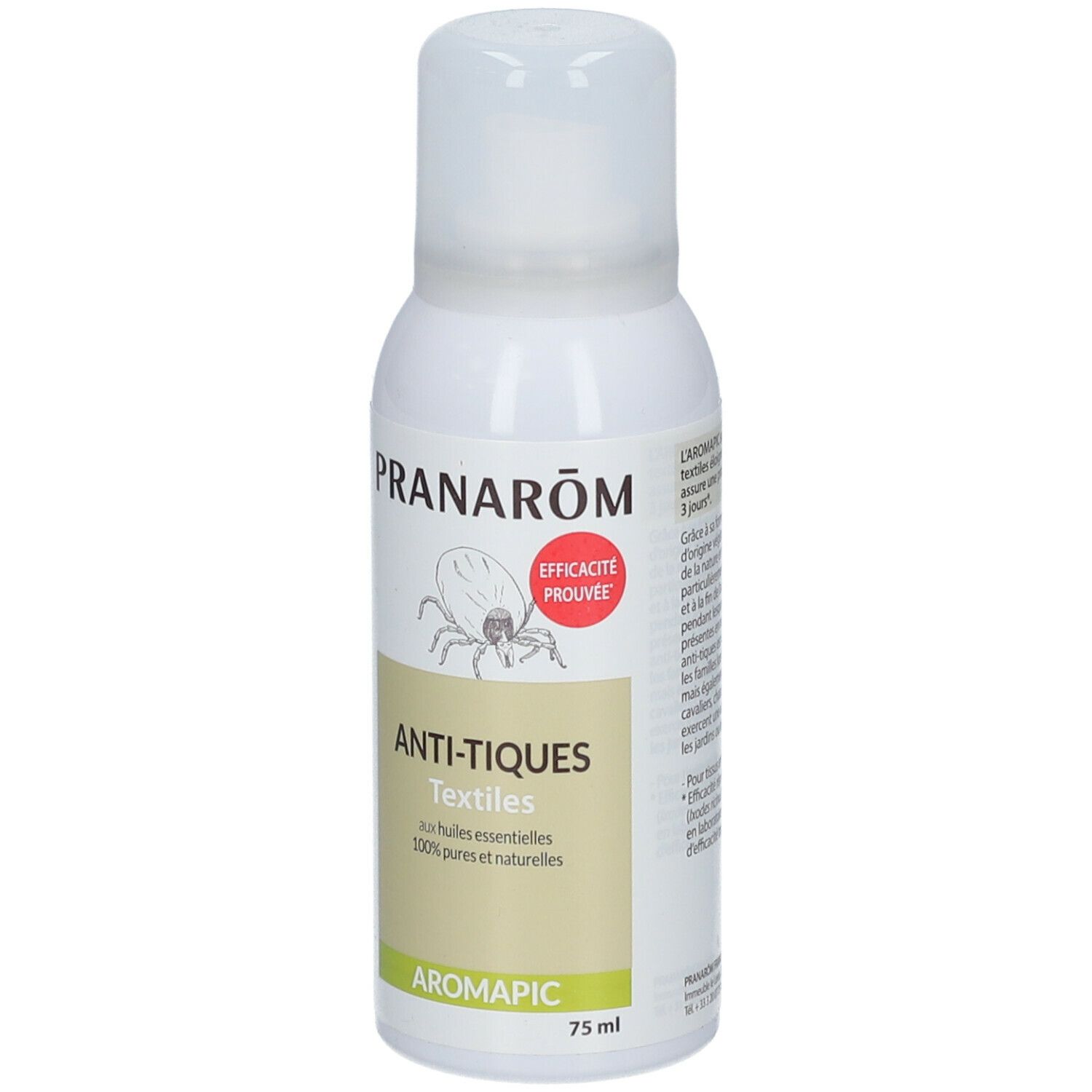 Pranarôm AROMAPIC Bio Spray Anti-Tiques Textiles et Vêtements 75 ml ...
