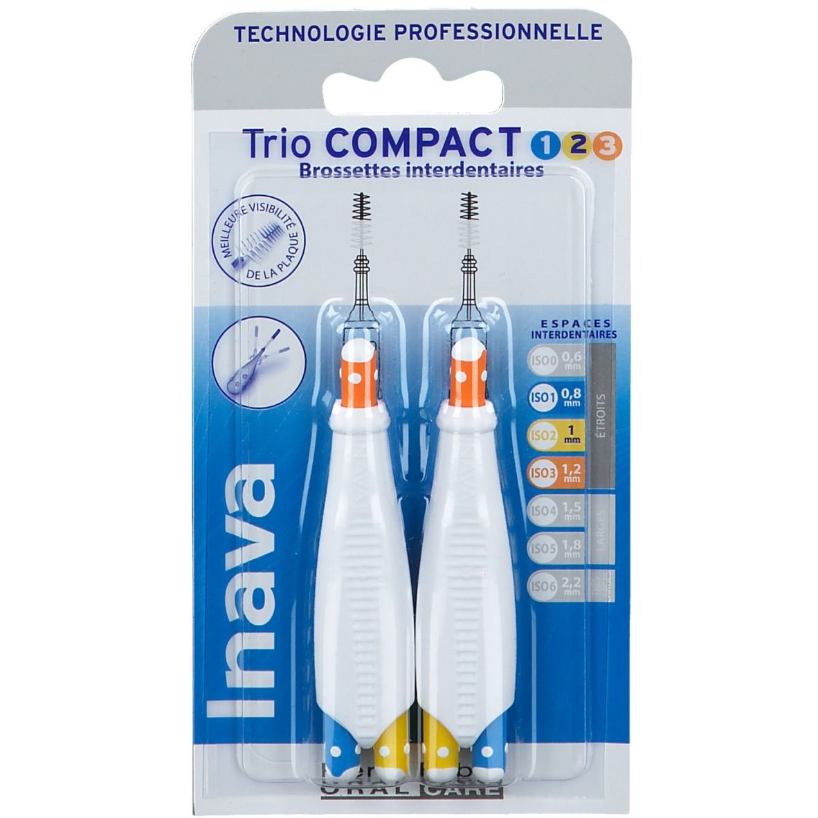 Inava Trio Compact 1 2 3, Brossette interdentaire 6 pc(s) - Redcare ...