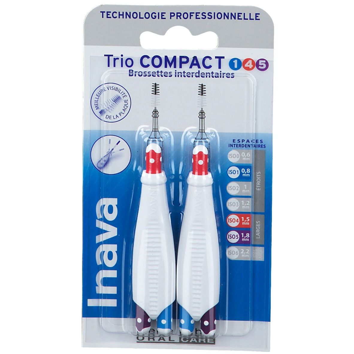 Inava Trio Compact 1 4 5 Brossettes interdentaires 6 pc(s) - Redcare ...
