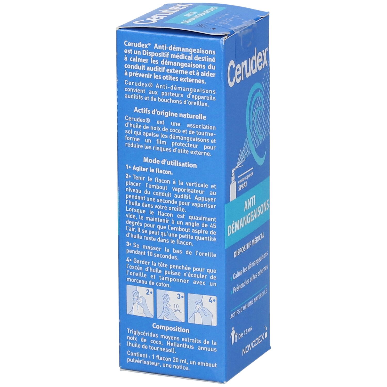 Novodex Cerudex® Anti-Démangeaisons Spray 20 ml - Redcare Pharmacie