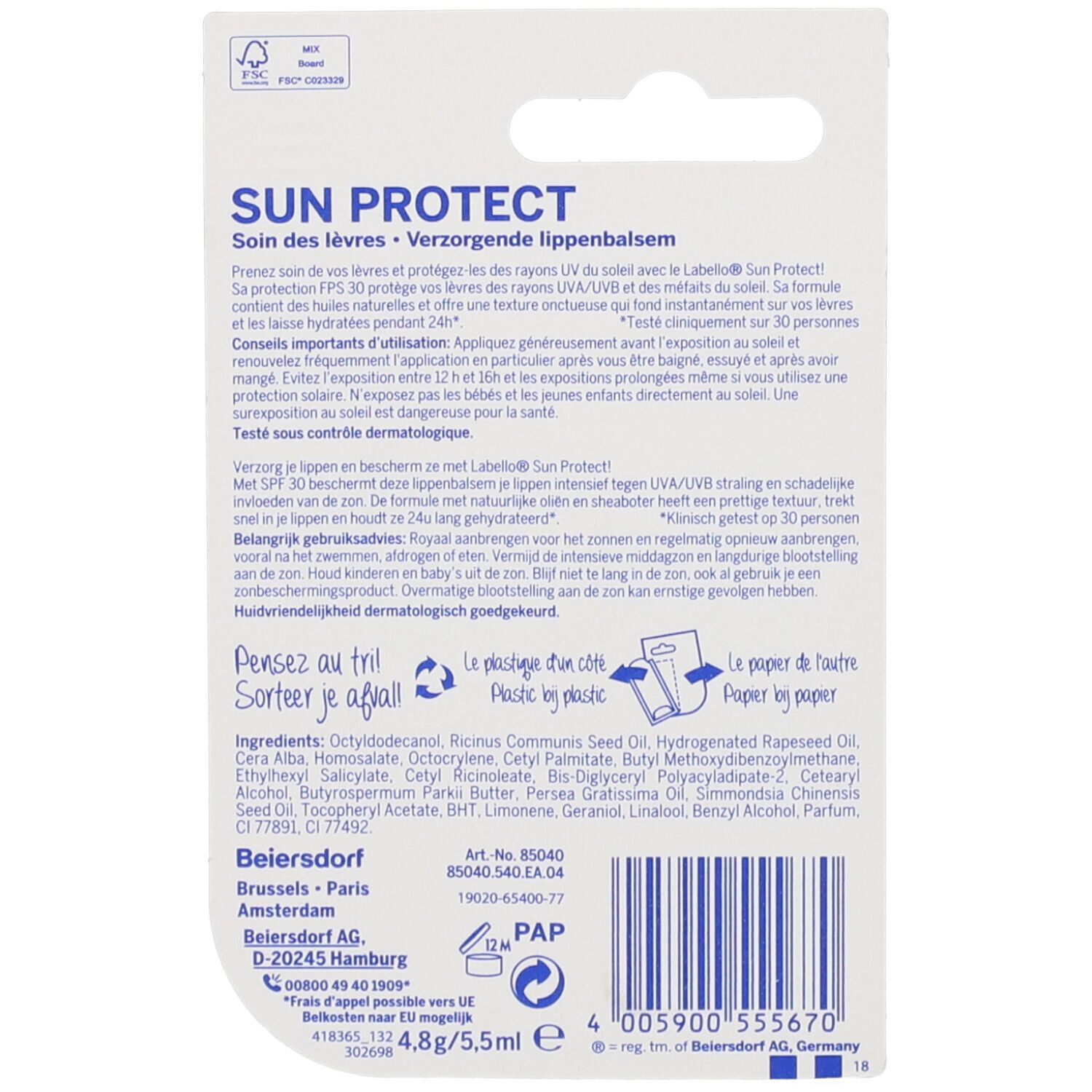Labello® SUN PROTECT SPF30 5 g - Redcare Pharmacie