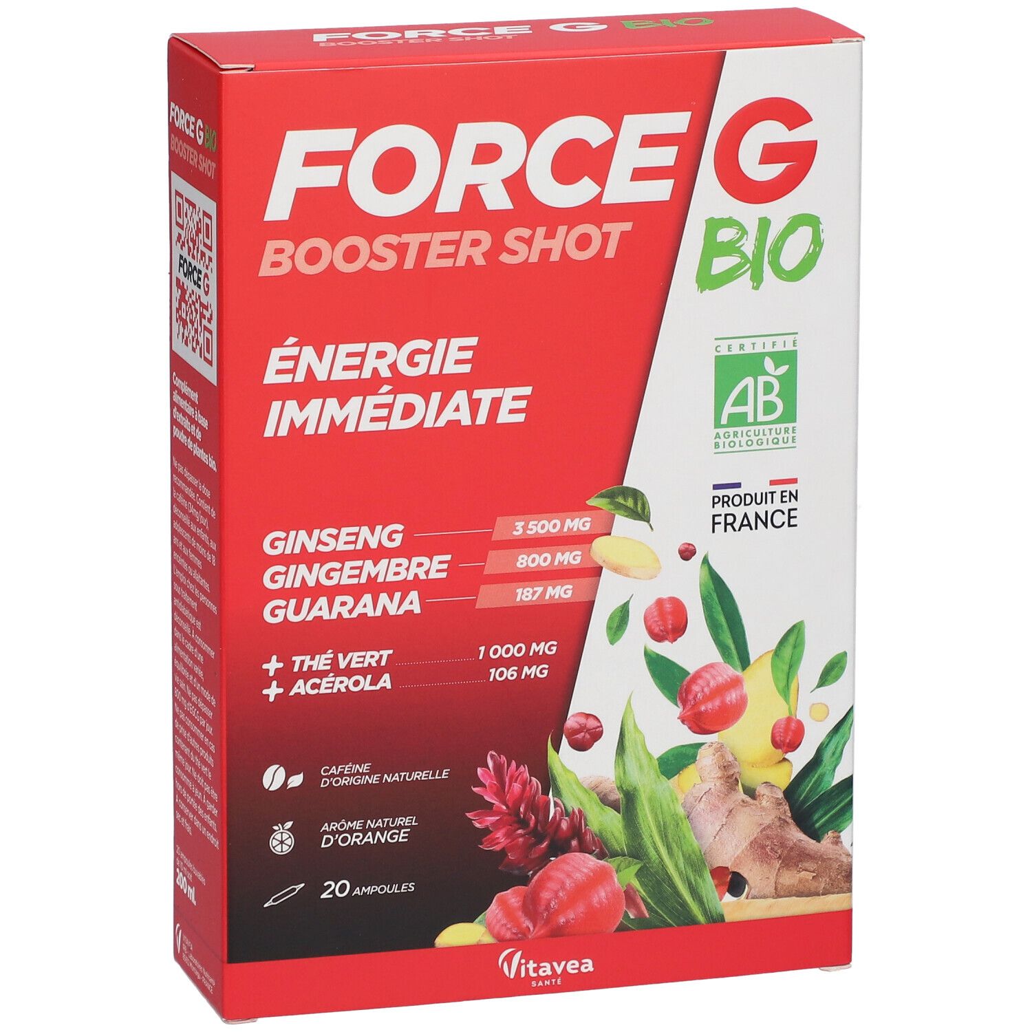 FORCE G Booster Shot Bio Energie immédiate 20 pc(s) - Redcare Pharmacie