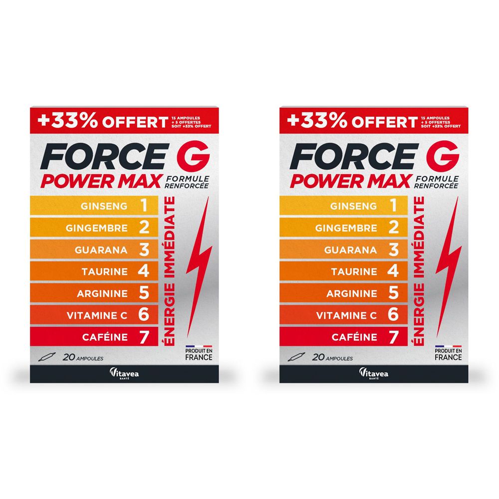 FORCE G POWER MAX 20 pc(s) - Redcare Pharmacie