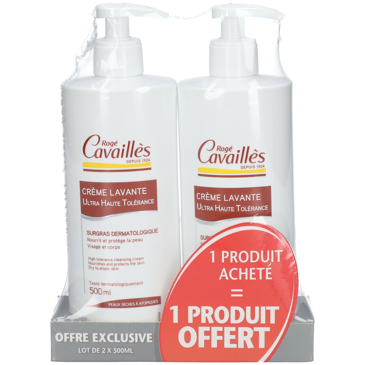 Rogé Cavaillès Dermo-UHT Crème Lavante Surgras 1000 ml - Redcare Pharmacie