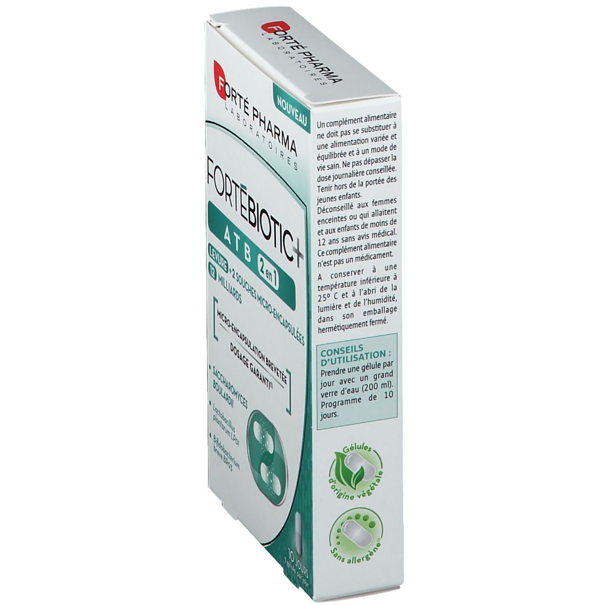 Forté Pharma FORTÉBIOTIC+ ATB 2 en 1 10 pc(s) - Redcare Pharmacie
