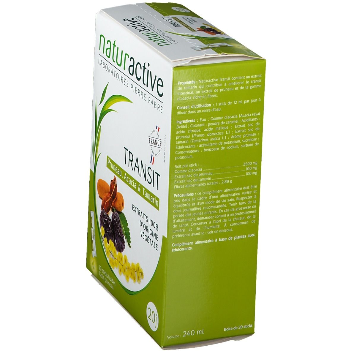 Naturactive TRANSIT Stick fluide 20 pc(s) - Redcare Pharmacie