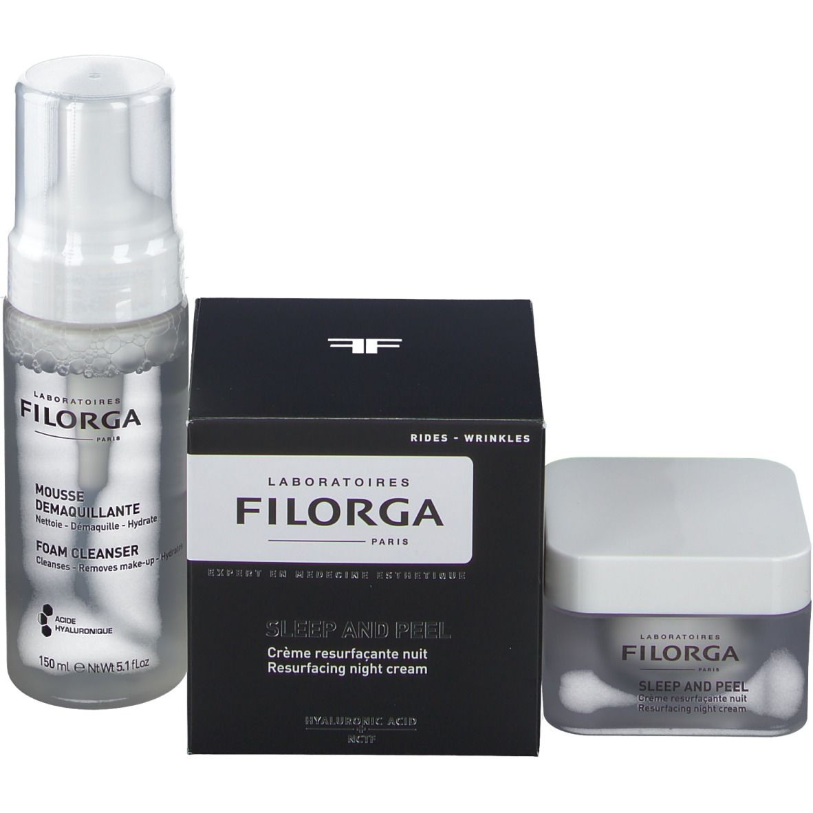 FILORGA Coffret Mousse démaquillante & Crème SLEEP AND PEEL® 1 pc(s ...