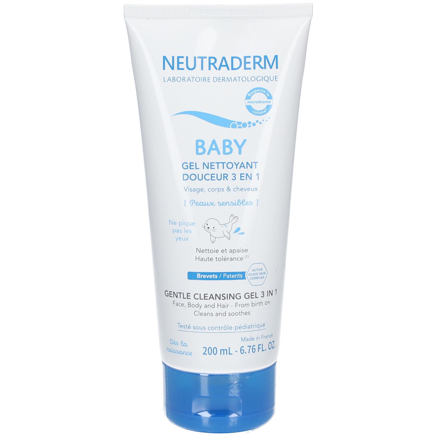 NEUTRADERM Baby Gel nettoyant douceur 3 en 1 200 ml - Redcare Pharmacie
