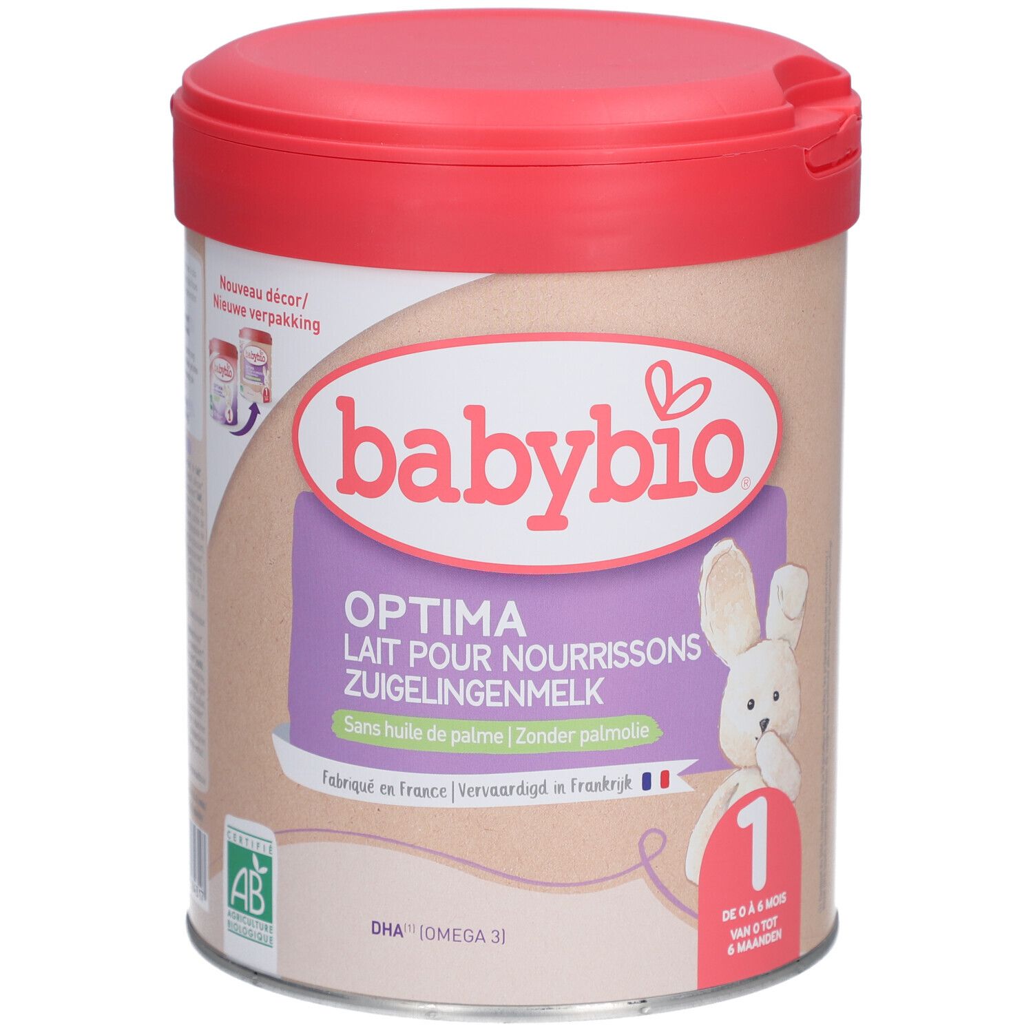 BABYBIO Optima 1 Lait pour nourisson premier âge en poudre 800 g ...