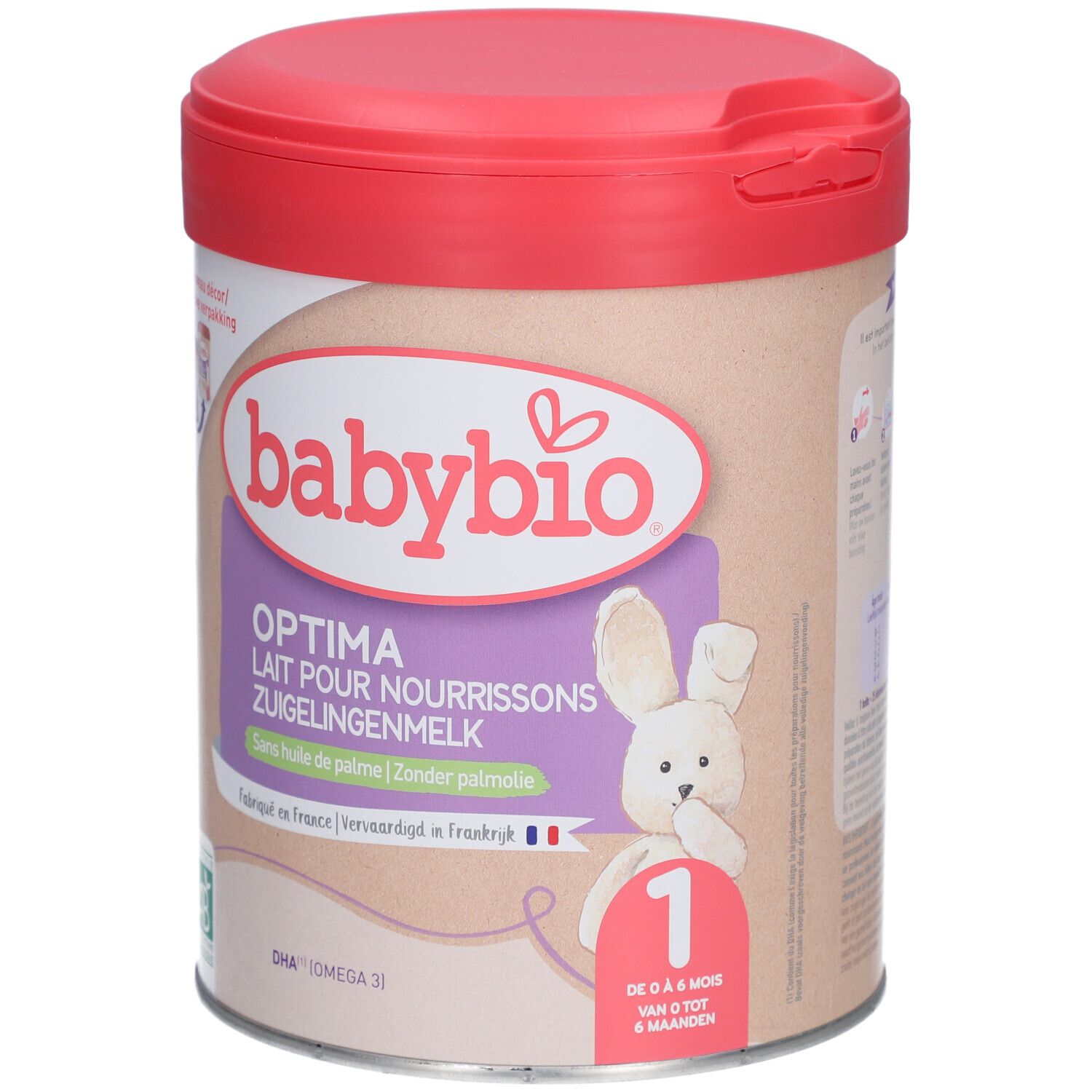BABYBIO Optima 1 Lait pour nourisson premier âge en poudre 800 g ...