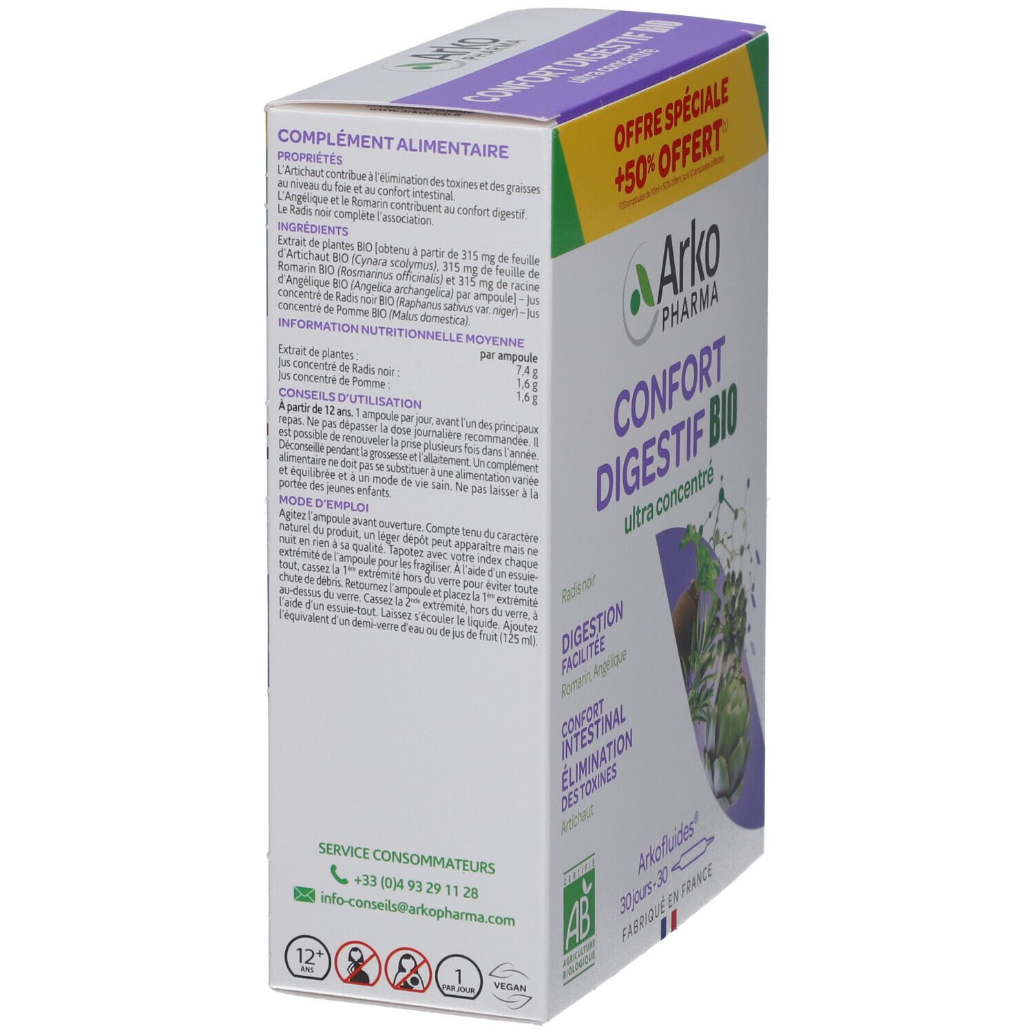 Arkopharma Arkofluides® BIO Confort Digestif 20+10 pc(s) - Redcare ...