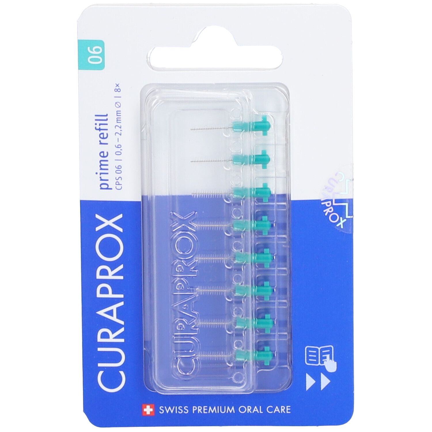 Curaprox Prime Refill, Brossette interdentaire cylindrique, recharge, 0 ...