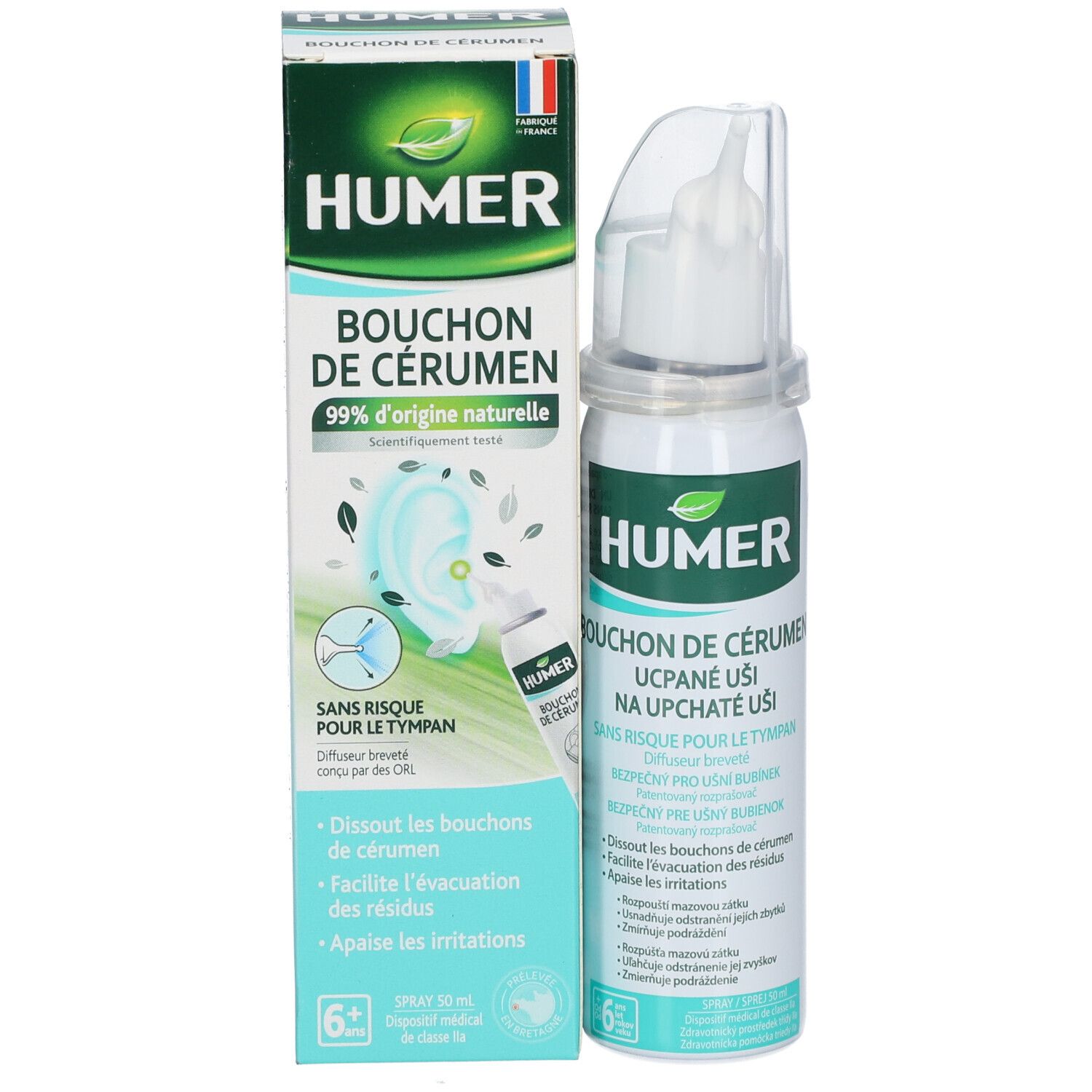 HUMER BOUCHON DE CÉRUMEN Spray auriculaire 50 ml - Redcare Pharmacie