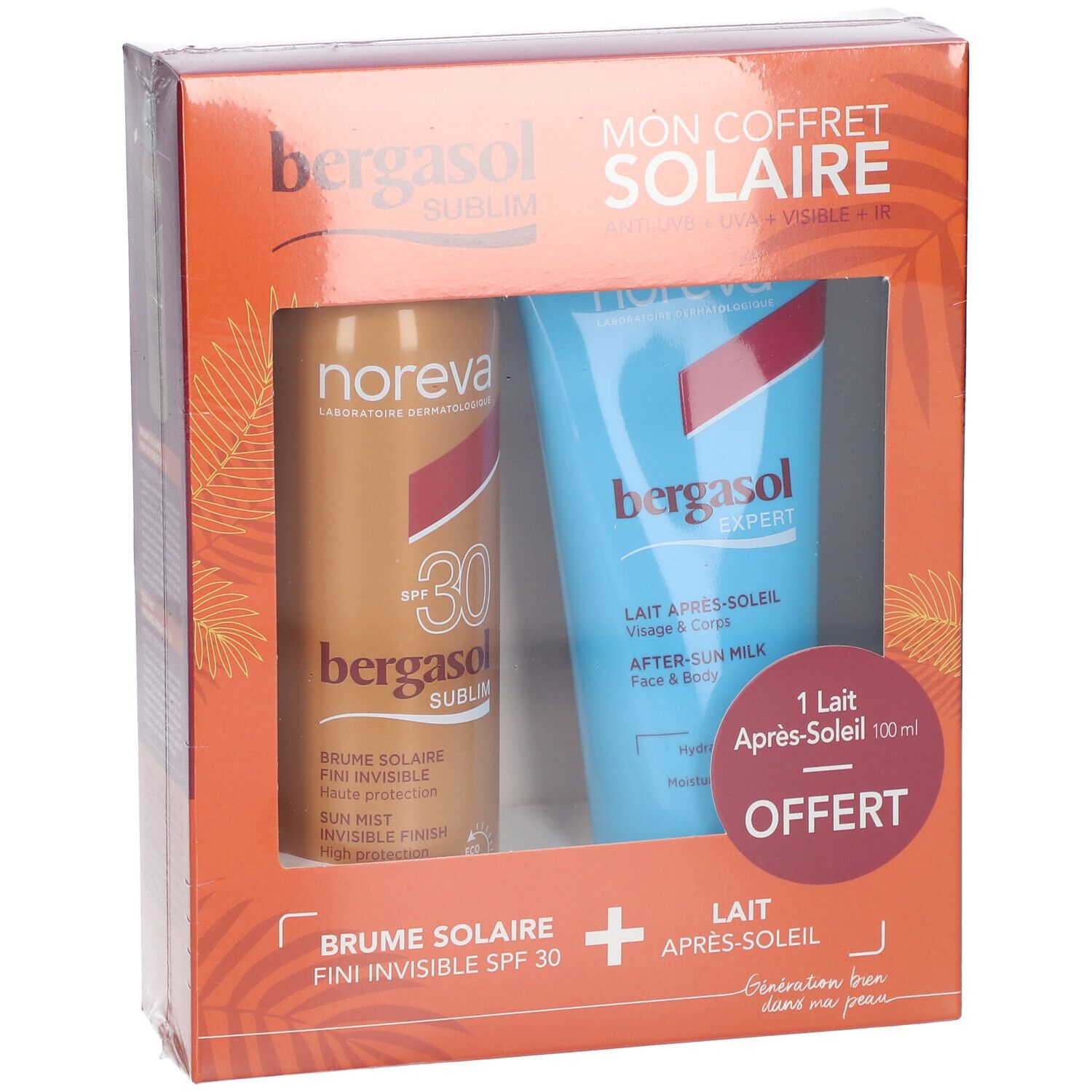 Noreva BERGASOL SUBLIM® Brume solaire SPF30 + Lait après-soleil 250 ml ... Noreva BERGASOL SUBLIM® Brume solaire SPF30 + Lait après-soleil 250 ml ...