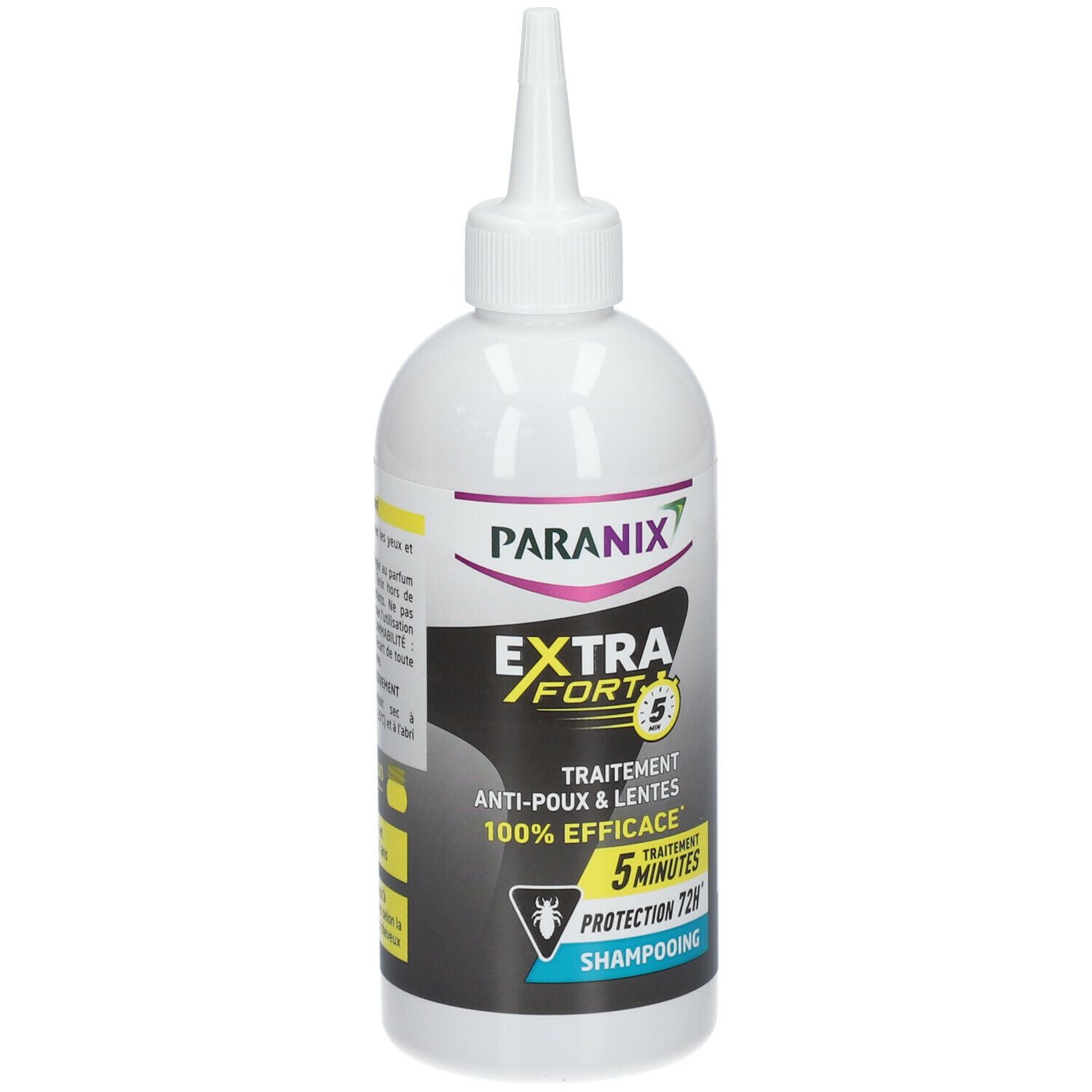 Paranix Extra Fort 5 Minutes Shampooing Anti-Poux et Lentes + Peigne ...