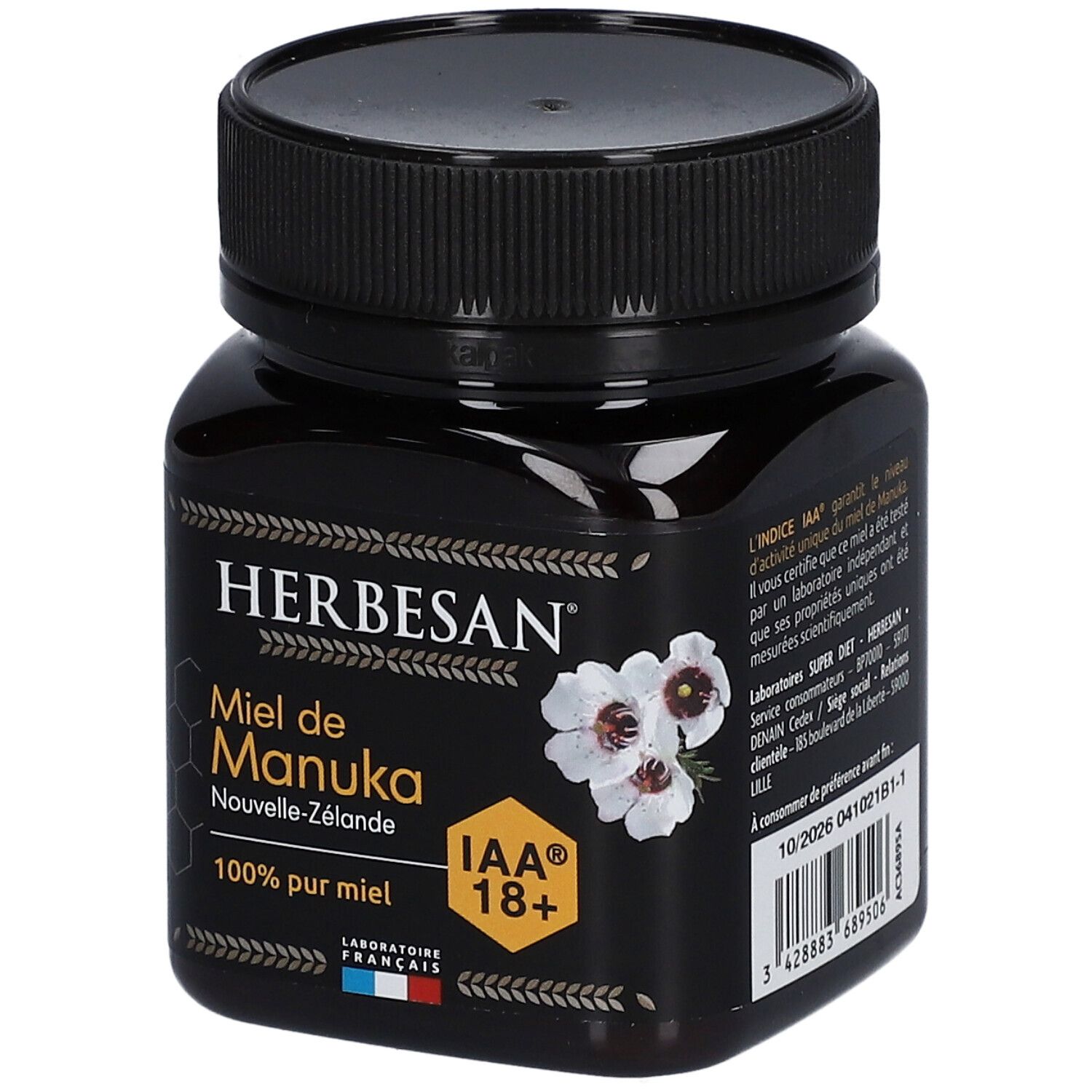 HERBESAN® Miel de Manuka IAA 18+ 250 g - Redcare Pharmacie