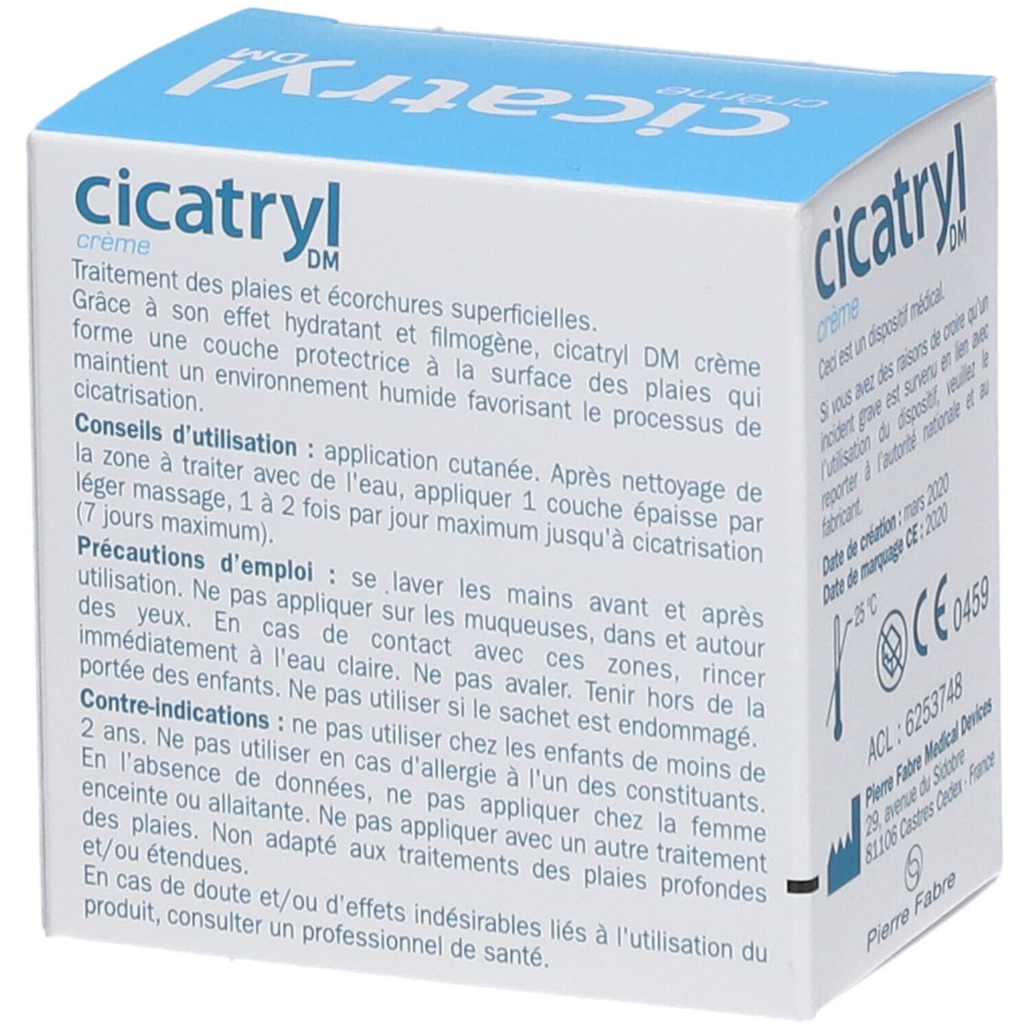 Cicatryl DM Crème 20 g - Redcare Pharmacie