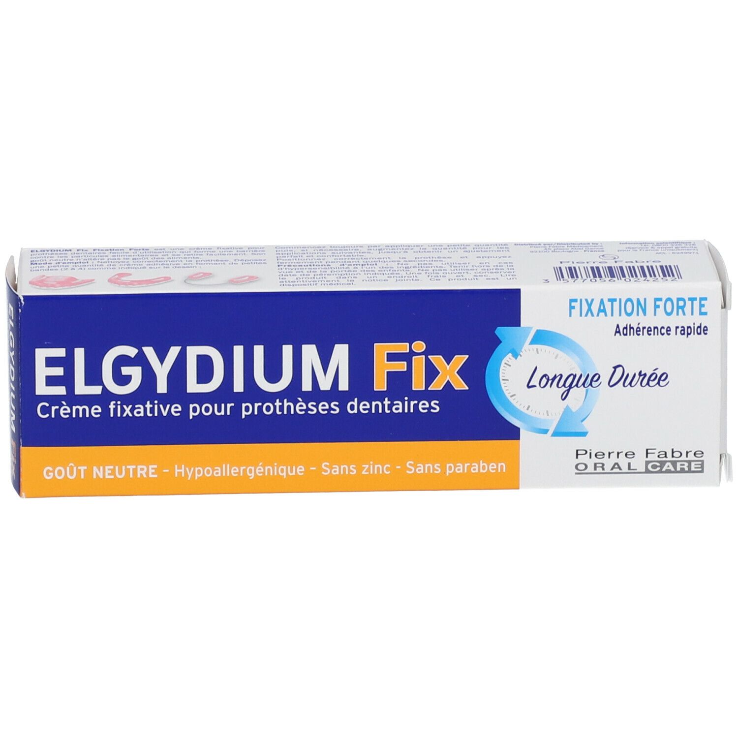 Elgydium FIX- Creme fixactive prothèse dentaire - fixation forte 45g 45 ...