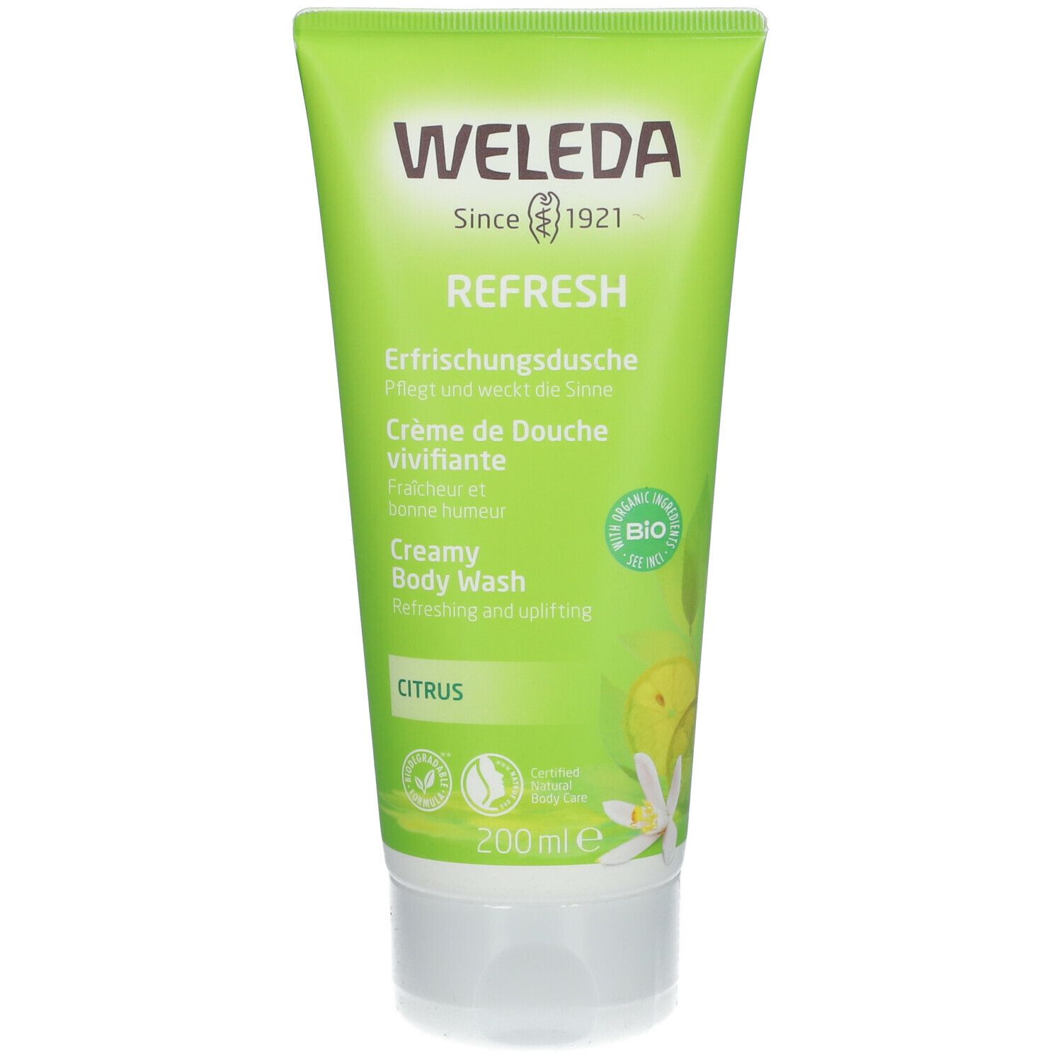 WELEDA Refresh Crème de Douche vivifiante au Citrus 200 ml - Redcare ...