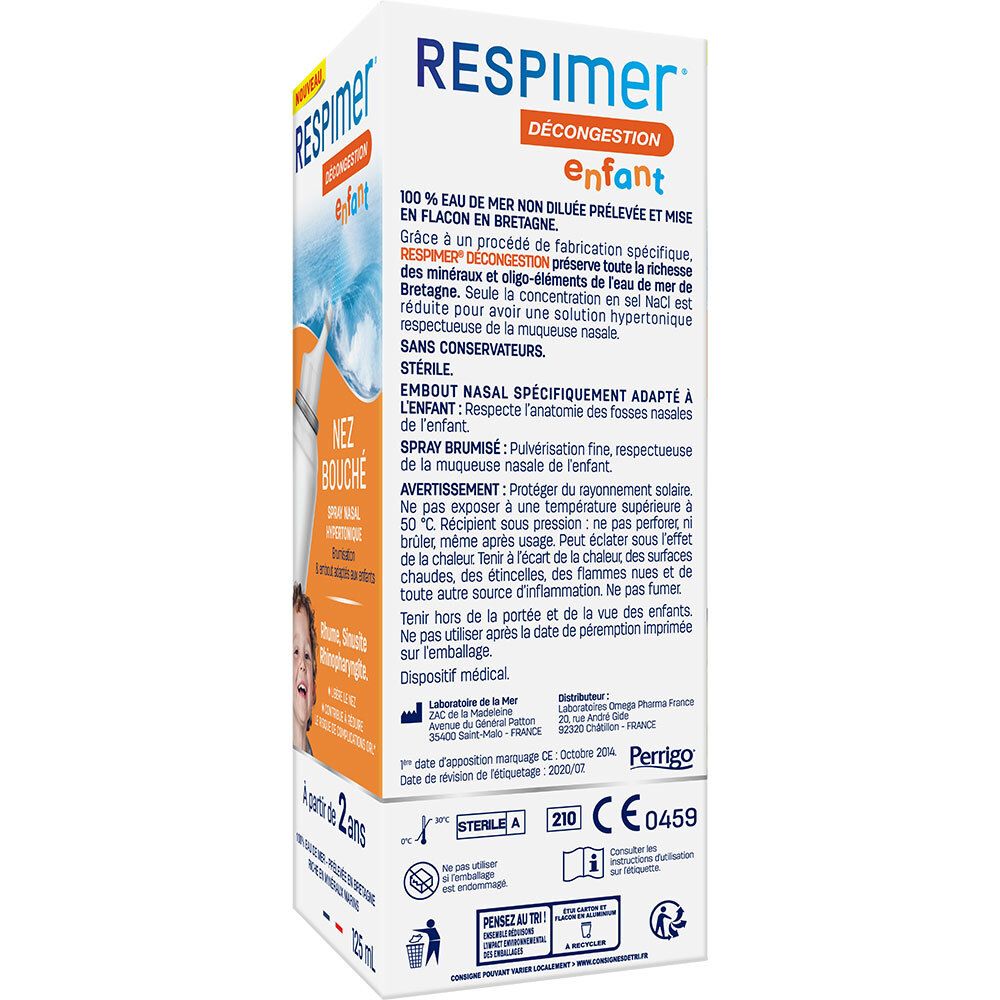 Respimer Décongestion Enfant dès 2 ans 125ml 125 ml - Redcare Pharmacie