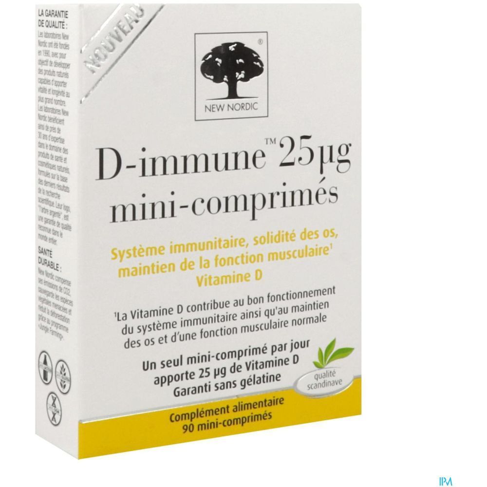 D-immune 25 µg, Mini comprimé, complément alimentaire à visée ...