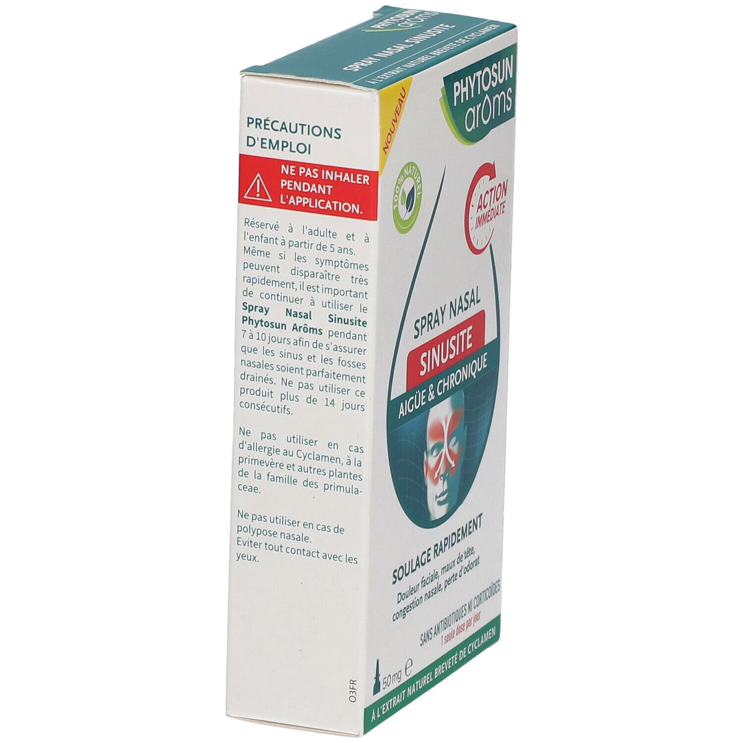 Phytosun Arôms Spray Nasal Sinusite Aigüe Et Chronique 50mg 1 pc(s ...