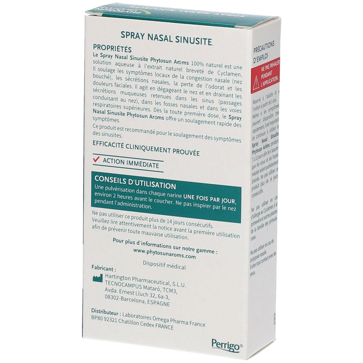 Phytosun Arôms Spray Nasal Sinusite Aigüe Et Chronique 50mg 1 pc(s ...