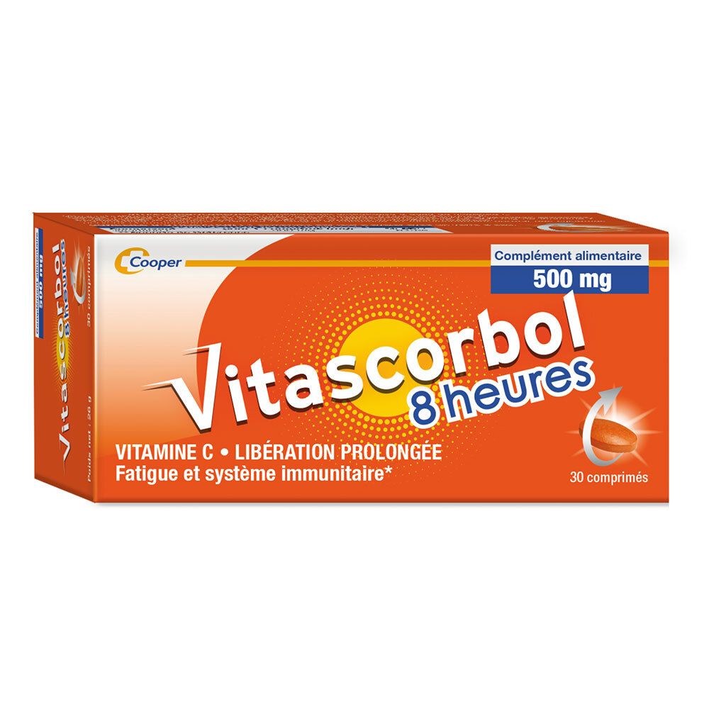 VITASCORBOL - Complément alimentaire à base de vitamine C – 8 heures ...