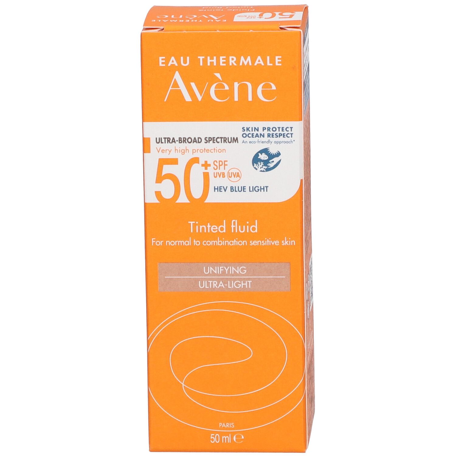 Avène Solaire - Fluide Teinté SPF50+ UVB UVA Lumière Bleue HEV 50 ml ...