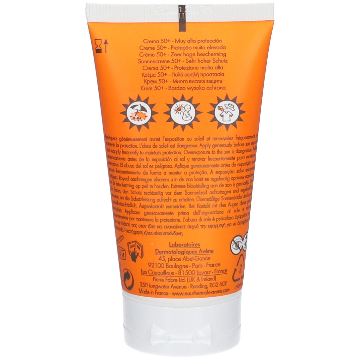 Avène Solaire - Crème SPF50+ UVB UVA Lumière Bleue HEV 50 ml - Redcare ...