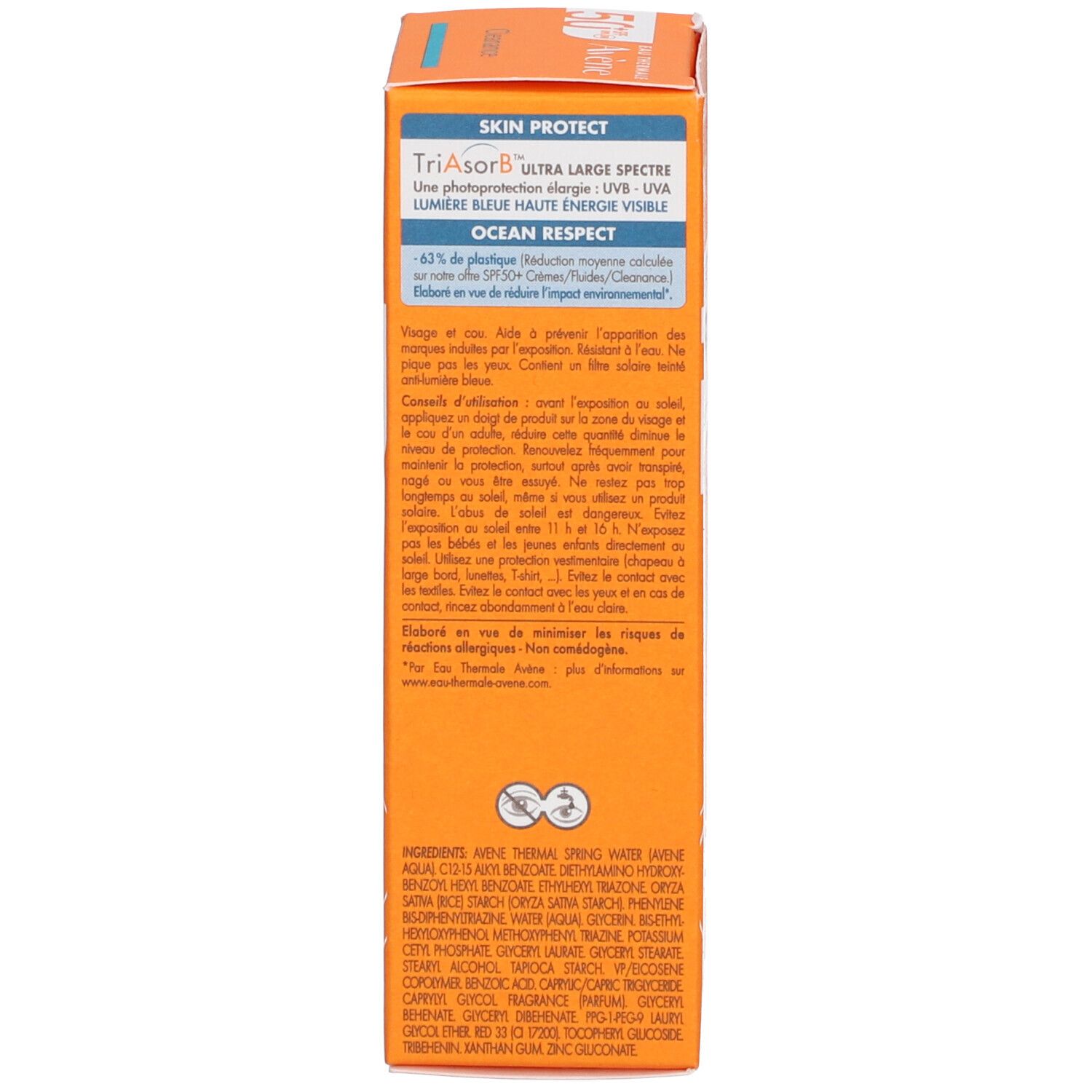 Avène Solaire - Cleanance SPF50+ UVB UVA Lumière Bleue HEV 50 ml ...