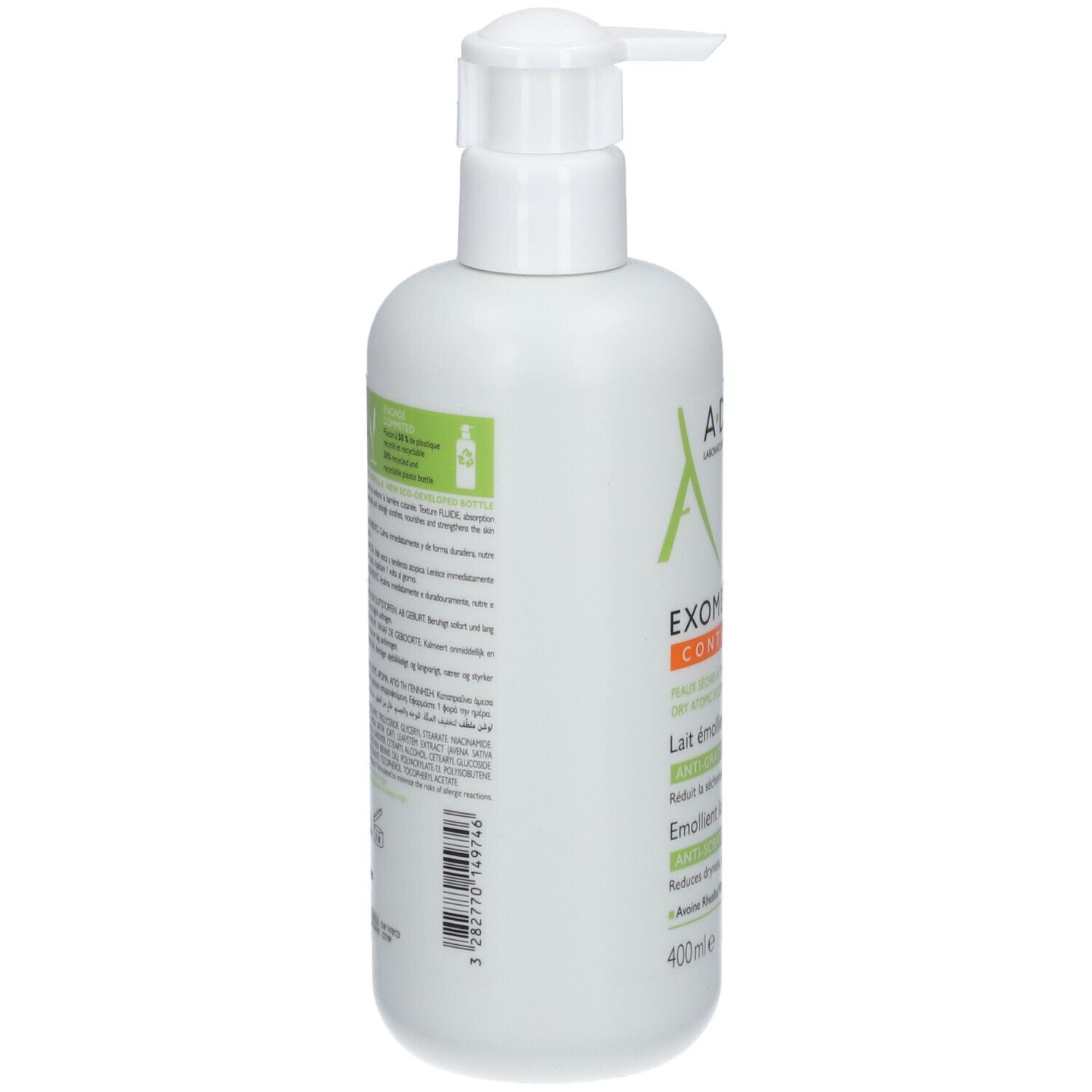 A-DERMA EXOMEGA CONTROL Lait émollient anti-grattage 400 ml - Redcare ...