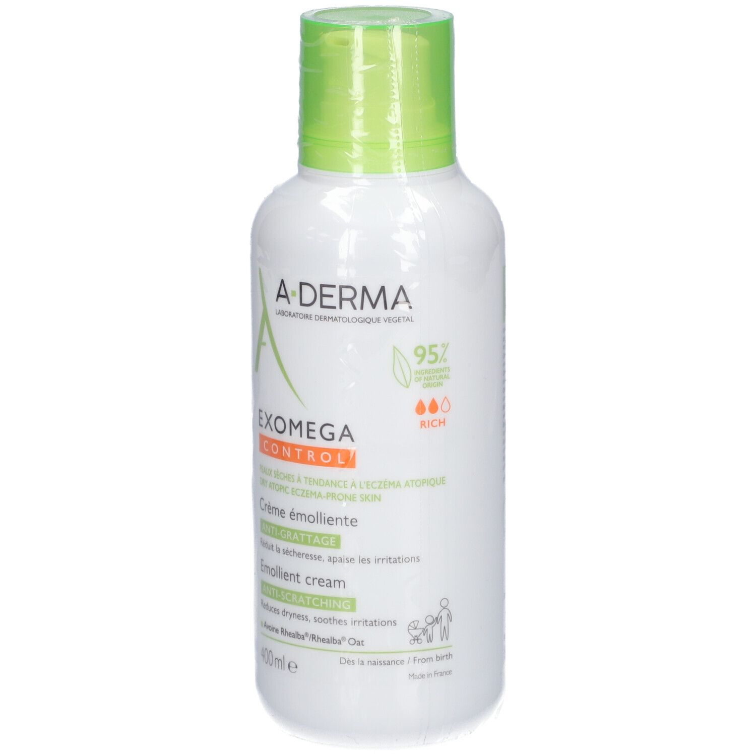 A-DERMA EXOMEGA CONTROL Créme émolliente 400 ml - Redcare Pharmacie