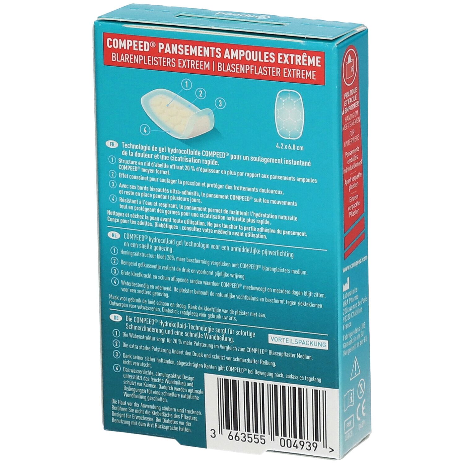 Compeed® - Pansements Ampoules Extrême x10 10 pc(s) - Redcare Pharmacie
