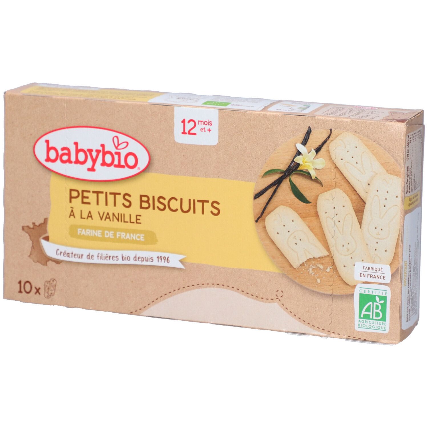 Babybio PETITS BISCUITS À LA VANILLE dès 12 mois 160 g - Redcare Pharmacie