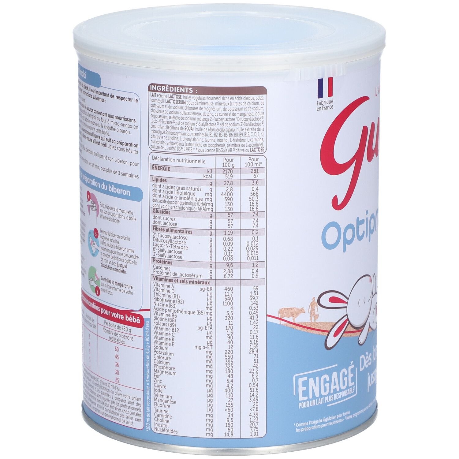 GUIGOZ® Optipro® 1 Lait 1er âge 780 g - Redcare Pharmacie