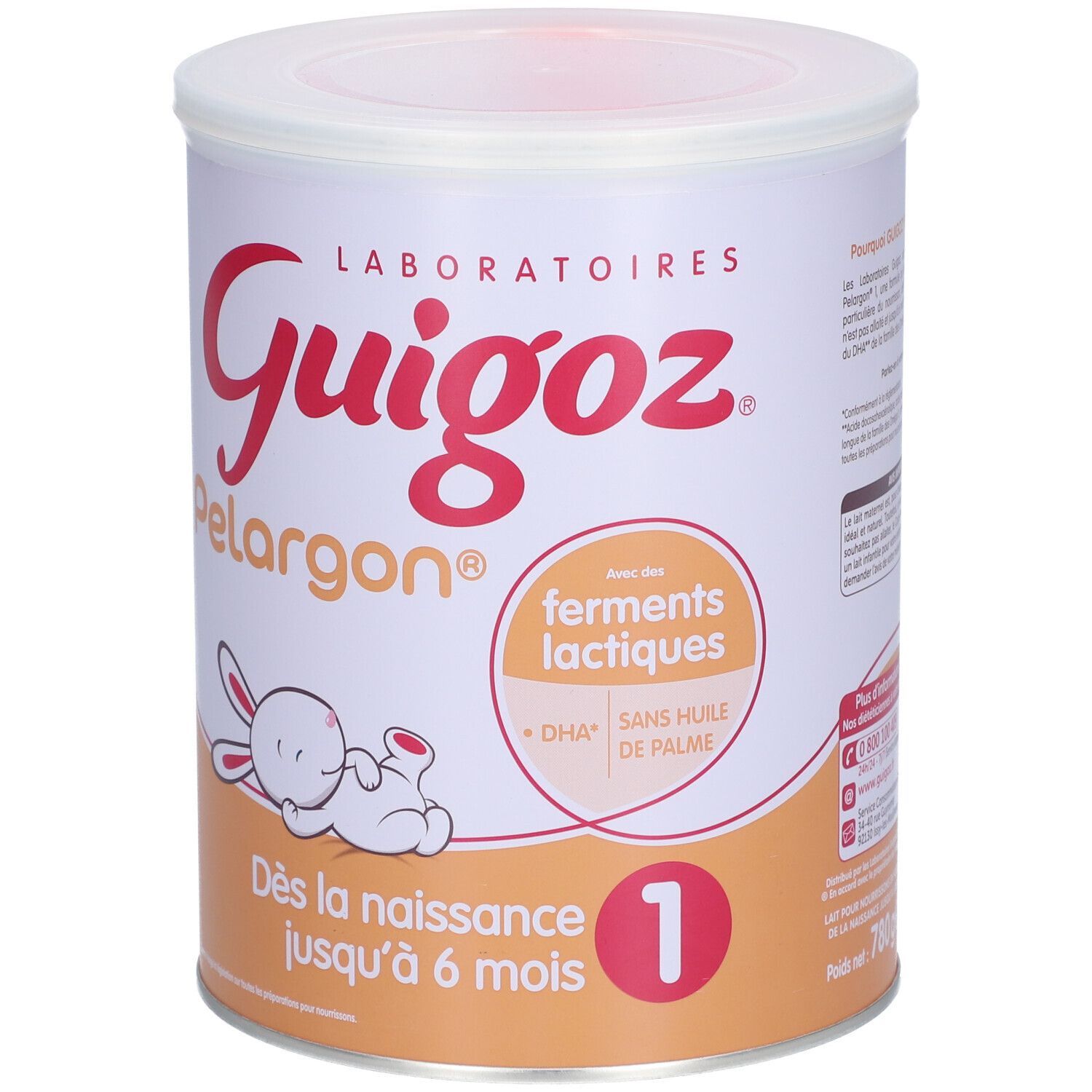 GUIGOZ® Pelargon® 1 Lait 1er âge 780 g - Redcare Pharmacie
