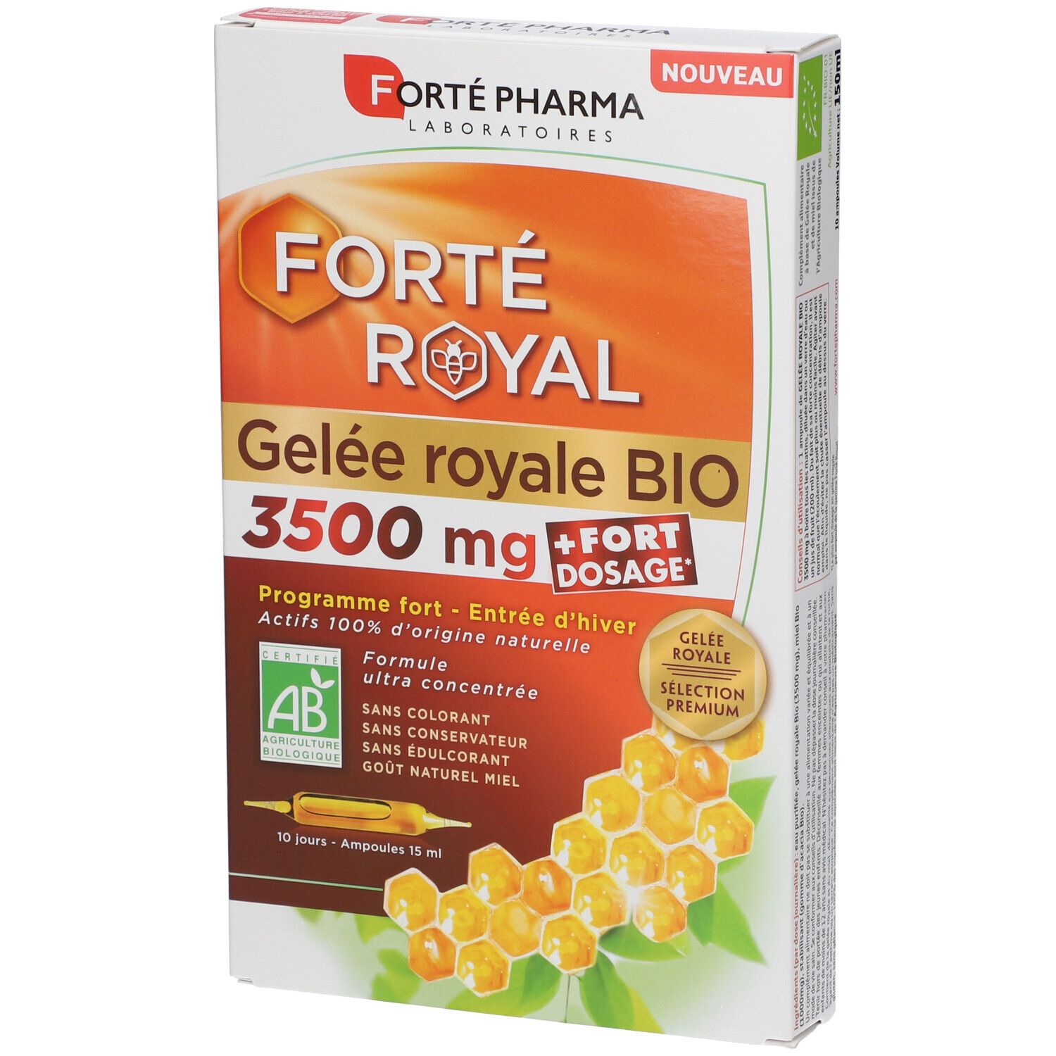 Forté Pharma Forté Royal Gelée royale 3500 mg BIO 10 pc(s) - Redcare ...