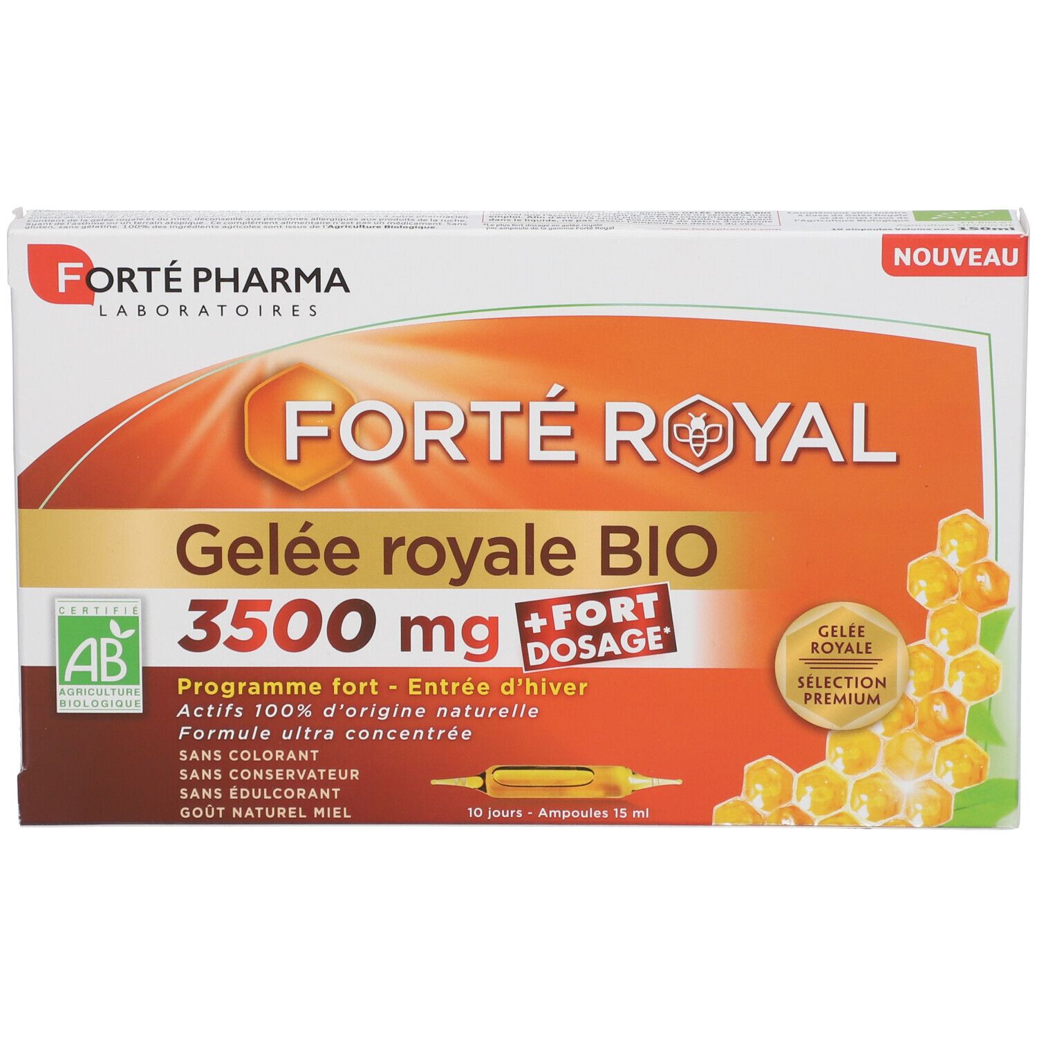 Forté Pharma Forté Royal Gelée royale 3500 mg BIO 10 pc(s) - Redcare ...