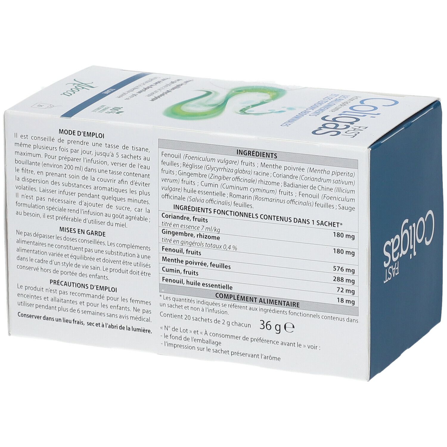 COLIGAS FAST TISANE - Sachets 20 pc(s) - Redcare Pharmacie