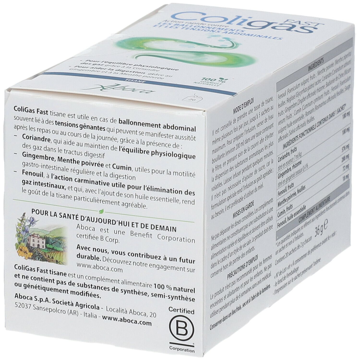 COLIGAS FAST TISANE - Sachets 20 pc(s) - Redcare Pharmacie