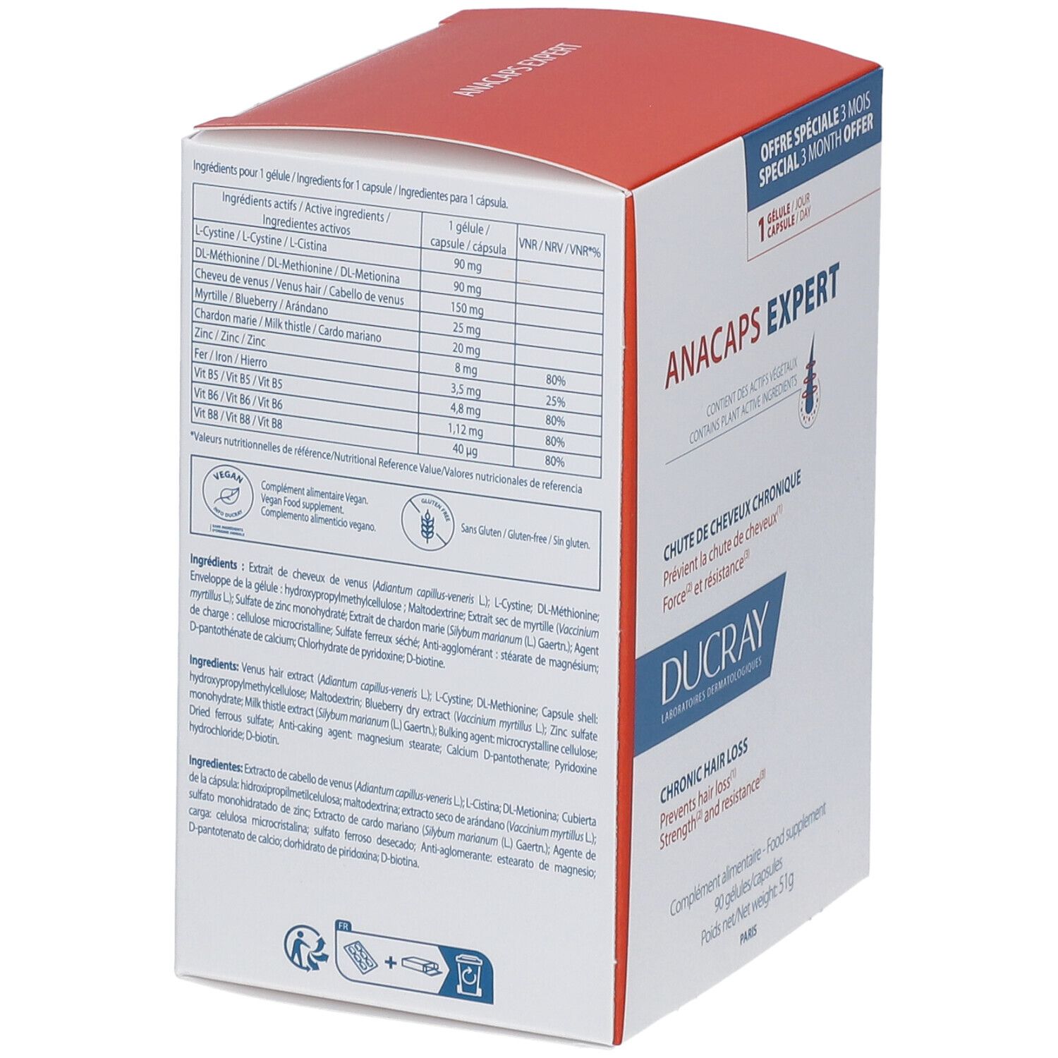 DUCRAY Anacaps Expert 90 pc(s) - Redcare Pharmacie