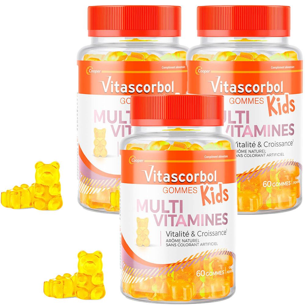 VitascorbolGommes Multivitamines Kids 3x60 pc(s) - Redcare Pharmacie