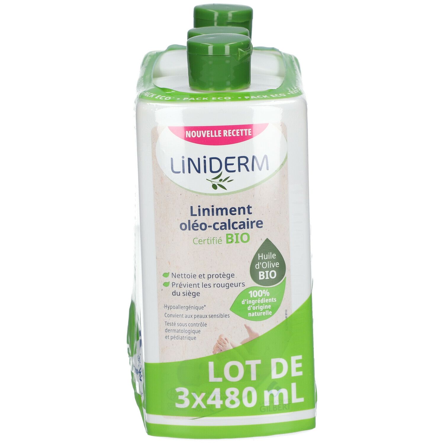 Gilbert LiNiDERM Bébé Liniment Oléo-calcaire BIO 1440 ml - Redcare ...