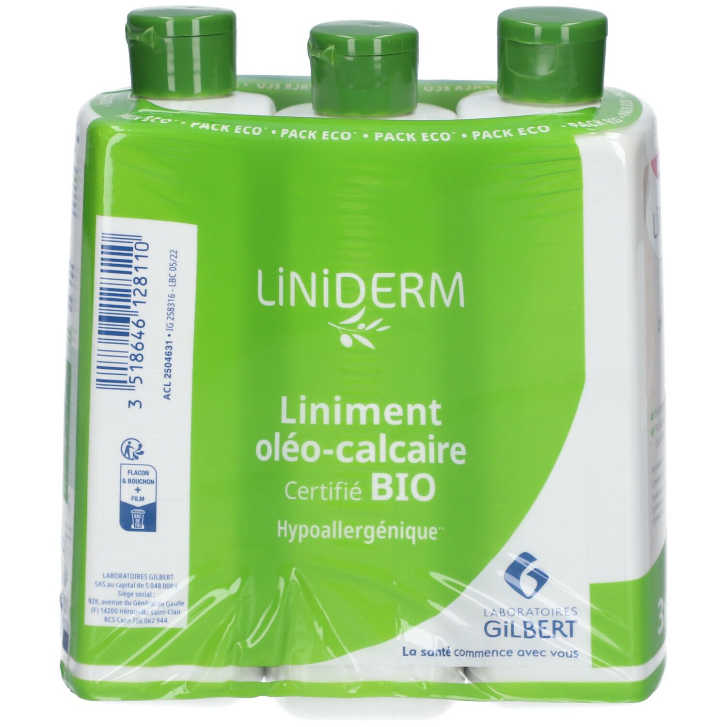 Gilbert LiNiDERM Bébé Liniment Oléo-calcaire BIO 1440 ml - Redcare ...