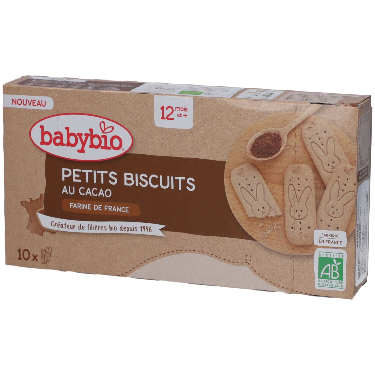 Babybio PETITS BISCUITS AU CACAO dès 12 mois 160 g - Redcare Pharmacie
