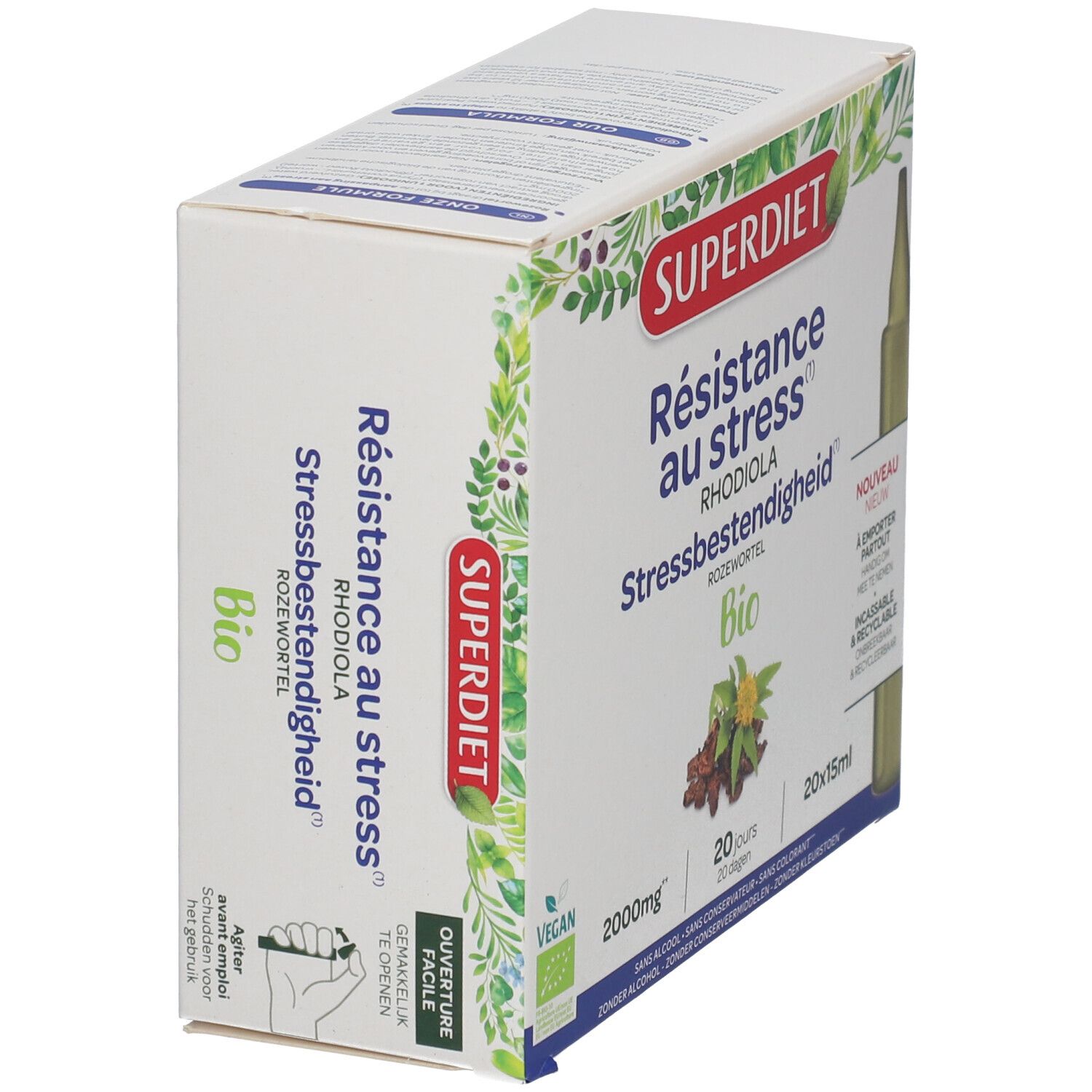 SUPERDIET Rhodiola BIO Unidoses 300 ml - Redcare Pharmacie