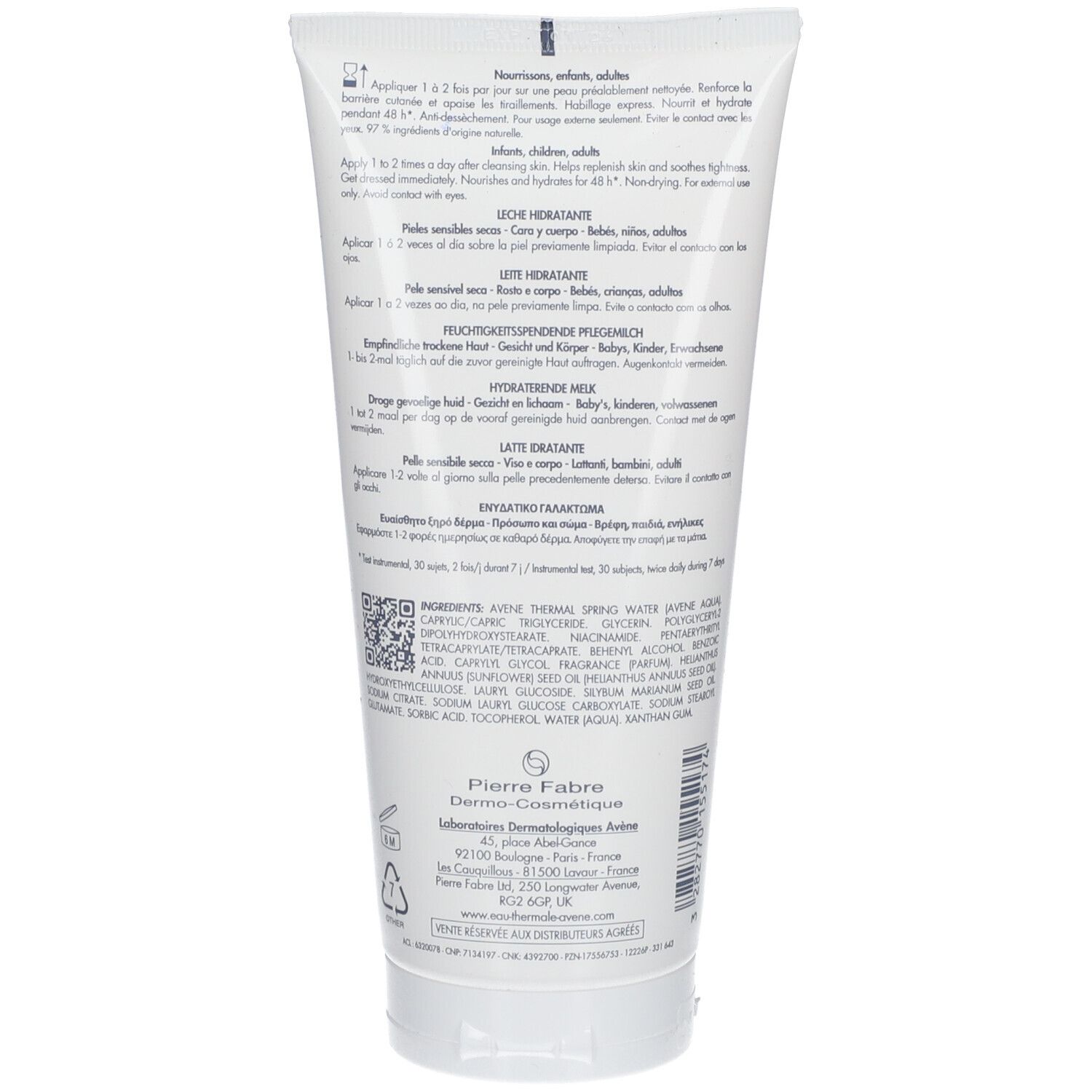 Avène XERACALM NUTRITION Lait hydratant 200 ml - Redcare Pharmacie